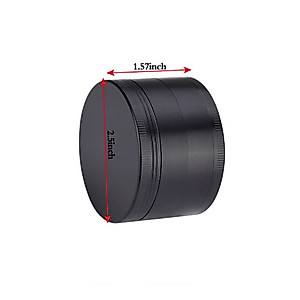 Spice Grinder (2 INCH, Black),Easy to Clean