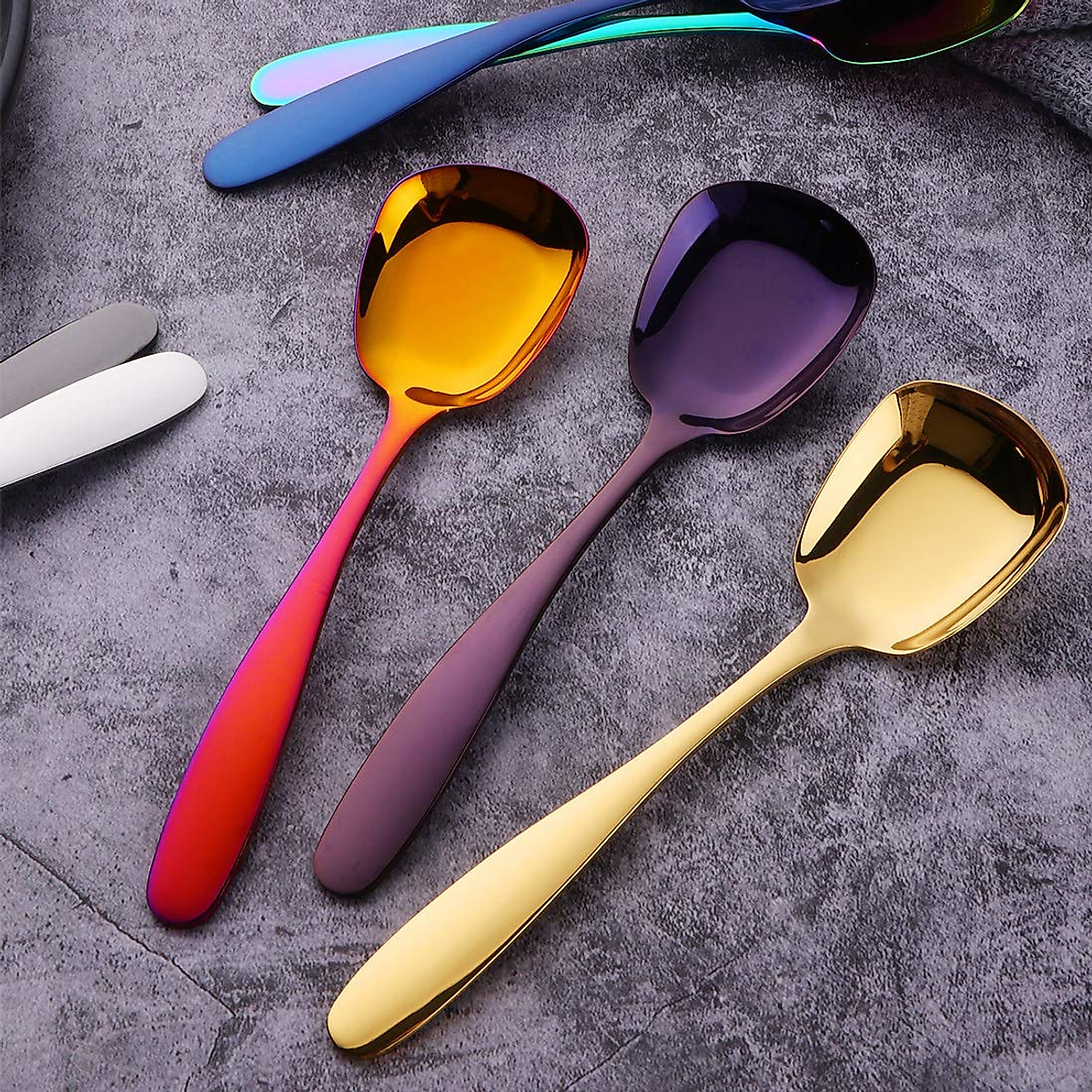 18/10 Stianless Steel Soup Spoon, Table Spoon, Set of 8 (teaspoon)