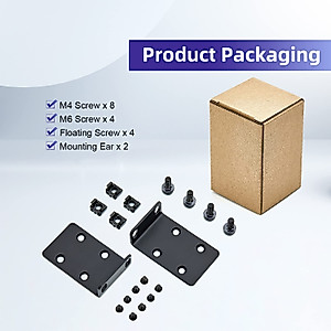 Rack Mount Kit 19" Large Switch Rack Ears Compatible for Cisco Small Business Series (18-50 Port Models) RM-300-19