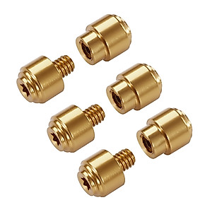 3 Pack Aluminum Alloy Thumb Studs Fit for Benchmade BUGOUT 535 Series Pocket Knives, Gold