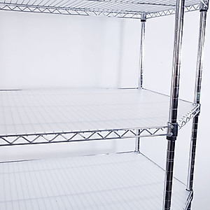 6-Tier Corner Rack Shelf on Wheels | Metal Shelving Unit with Wheels | Chrome-Plated Storage Organizer for Living Room, Bathroom, Kitchen (26.77" x 70.87")