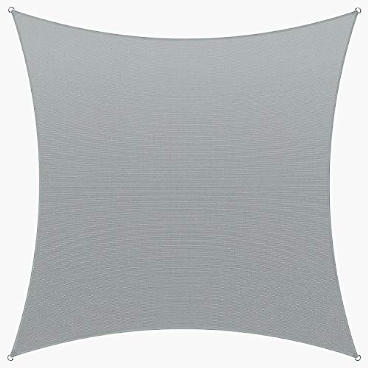 Amgo 12' x 16' Grey Rectangle Sun Shade Sail Canopy Awning, 95% UV Blockage, Water & Air Permeable, Commercial and Residential, for Patio Yard Pergola, 5 Years Warranty (Available for Custom Sizes)