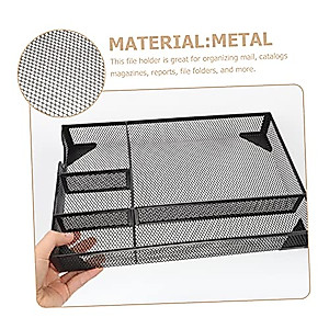 Tofficu 3pcs Office File Holders Household Book Organizer Bookshelf Accessories Desktop Paper Organizer Drawer Organizers Office Desk Organizers and Storage Office File Organizer Magazine