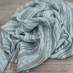 GRACED SOFT LUXURIES Extra Soft Muslin Swaddle Baby Blankets 70% Rayon from 30% Cotton 2 Pack (Woodland Forest)