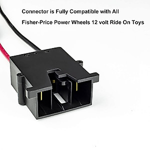 SEFEPODER Replacement Battery Compatible with Fisher Price Power Wheels 12 Volt Battery, 12V 8Ah Lifepo4 Lithium Ion Rechargeable Battery for Power Wheels Ride-On Vehicles