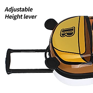 GinzaTravel Children's Fashion Suitcase 18 Inch Children's Fun Series No. 4 (Twin Series) (Sunshine Boy, 18")