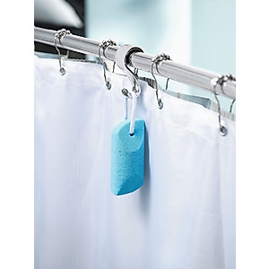 Moen SR2100CH Shower Curtain Rings, Pack of 12, Chrome