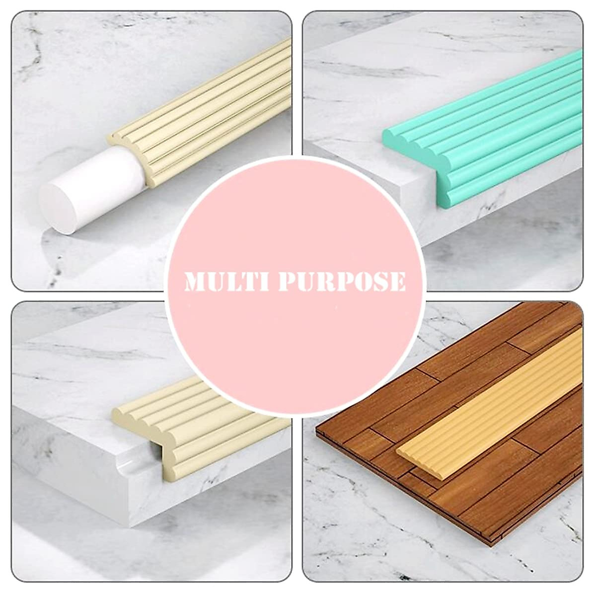 M2cbridge Multifunctional Edge and Corner Guard Coverage Baby Safety Bumper DIY 6.5 Ft (Grey)