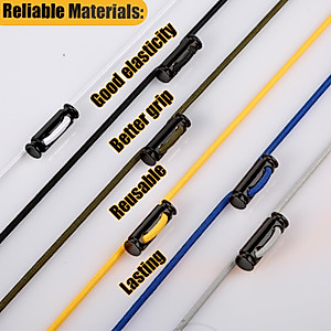 8pcs Trash Can Rubber Bands, Adjustable Large Garbage Gripper Bands Fits 8-33 Gallon Trash Cans Elastic Waste Bag Holder Loop Straps Litter Box Bands for Kitchen Home Picnic (Multicolor)