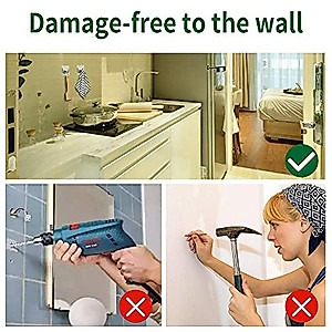 SUNDOKI Adhesive Wall Hooks, Bathroom Towel Hooks Hanger Stainless-Steel Waterproof Self-Adhesive Hooks for Coat, Hat, Towel Robe Rack (4 Pack)