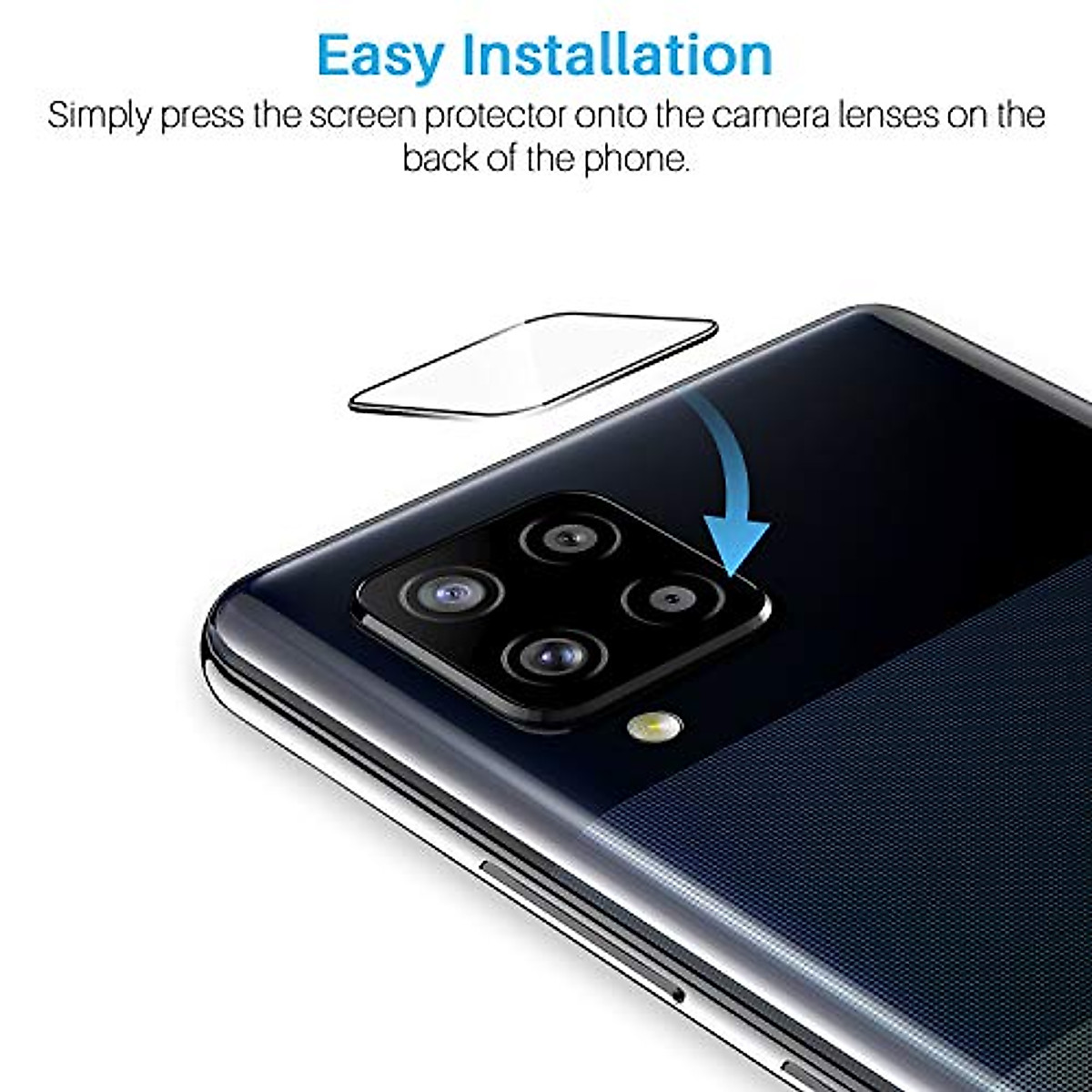 LK 3 Pack Designed for Samsung Galaxy A42 5G Screen Protector with 3 Pack Camera Lens Protector, Anti Scratch, Touch Sensitive 9H Hardness, HD Tempered Glass for Galaxy A42