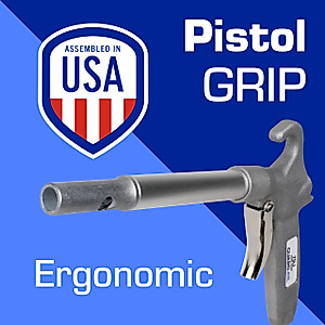 Guardair Long John 75LJ060AA Safety Air Blow Gun OSHA Compliant Alloy Nozzle with 60-Inch Aluminum Extension