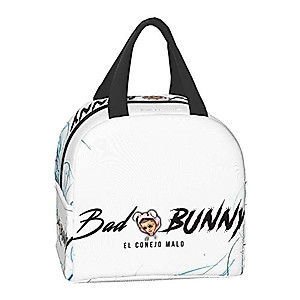 Bad Bu-nny Insulated Lunch Bags For Kids & Women Durable Reusable Leakproof Mens Lunch Box Lunch Tote Bag Cooler Bag Container Lunch Pail Bags For Work Picnic Sports Travel