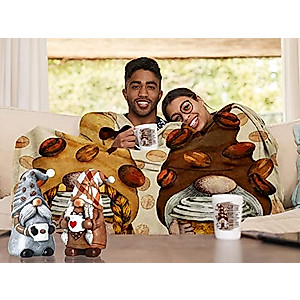 Ivarunner Gnome Blanket - Soft Fall Throw Blanket for Couch, Fuzzy Blankets, Gnome Gifts for Women, Coffee Gnome Blankets and Throws for Adults, Women, Girls, 50''x60''