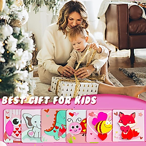 Wooden Puzzles for Toddlers 6 Pack Wooden Puzzles Toddler Toys for 3 4 5 Year Old Boys Girls (Valentine's Day)