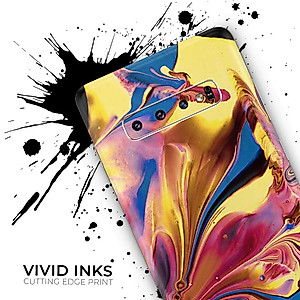 DesignSkinz Liquid Abstract Paint V11 Protective Vinyl Decal Wrap Skin Cover Compatible with The Samsung Galaxy S20 (Screen Trim & Back Glass Skin)