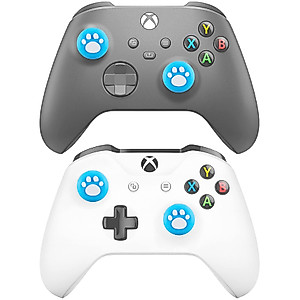 9CDeer Performance Joystick Analog Stick Thumb Grips Set of 6 Compatible with PS5, PS4, Xbox Series X/S Xbox One, Switch Pro Controller Blue st