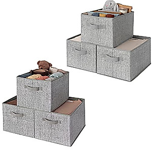 GRANNY SAYS Bundle of 3-Pack Extra Large Rectangle Storage Bins & 3-Pack Large Rectangle Closet Storage Bins