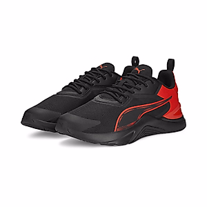 PUMA Mens Infusion Cross Trainer, Mens Black-for All Time Red, 11