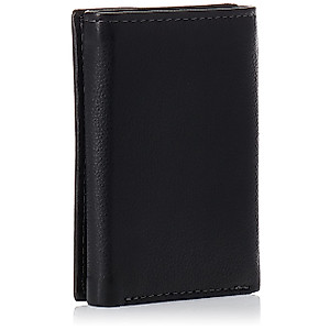 Timberland mens Exclusive Blix Fine Leather Trifold Wallet, Black, One Size US