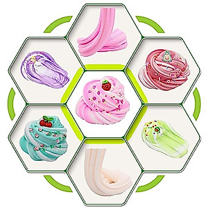 15 Pack Two-Toned Butter Slime Kit for Girls,Super Soft and Non-Sticky Toy,DIY Educational Slime Toys for Kids,Party Favor for Kids Girls & Boys