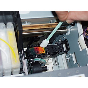 tyoungg 100 Pieces 5.1" Cleaning Swab Sticks Square Rectangle Foam for Solvent Format Inkjet Printer Roland Optical Equipment in 2 Separate Dust Free Packaging Bags