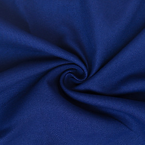 NTBAY 2 Pack Cotton 13" x18" Pillows with Toddler Microfiber Pillowcases, Soft Kids Crib Pillows for Sleeping with Zippered Baby Travel Pillow Cases in Daycare Preschool, Navy Blue