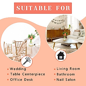 Fasjewly Artificial Flower Garland-16 Roses,7.2Ft Red Rose Vine Flowers Fake Flower Strings for Wedding,Garden Decor Home Party