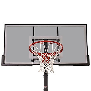Silverback Ghost Basketball Goal with 60-Inch Tinted Tempered Glass Backboard