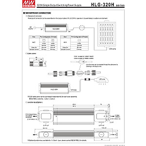 HLG-320H-24A Mean Well LED Power Supply