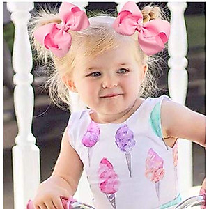 JOYOYO 40Pcs 4.5" Hair Bows Alligator Clips Grosgrain Ribbon Big Bows Clips For Girls Toddlers Kids Children 20 Colors In Pairs