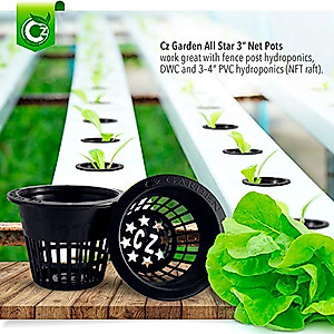Cz Garden Supply 3 inch Net Cups Heavy Duty Pots Wide Rim Design - Orchids • Aquaponics • Aquaculture • Hydroponics Slotted Mesh for Kratky Wide Mouth Mason Jars