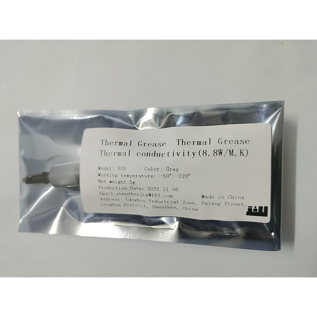 Thermal Grease,Silicone Paste, high-Performance Thermal Grease, CPU Thermal Grease, Heat Dissipation Tools, Graphics Cards, Electronic Products DIY Thermal Conductivity: 8.8W/m-k, (3), Grey