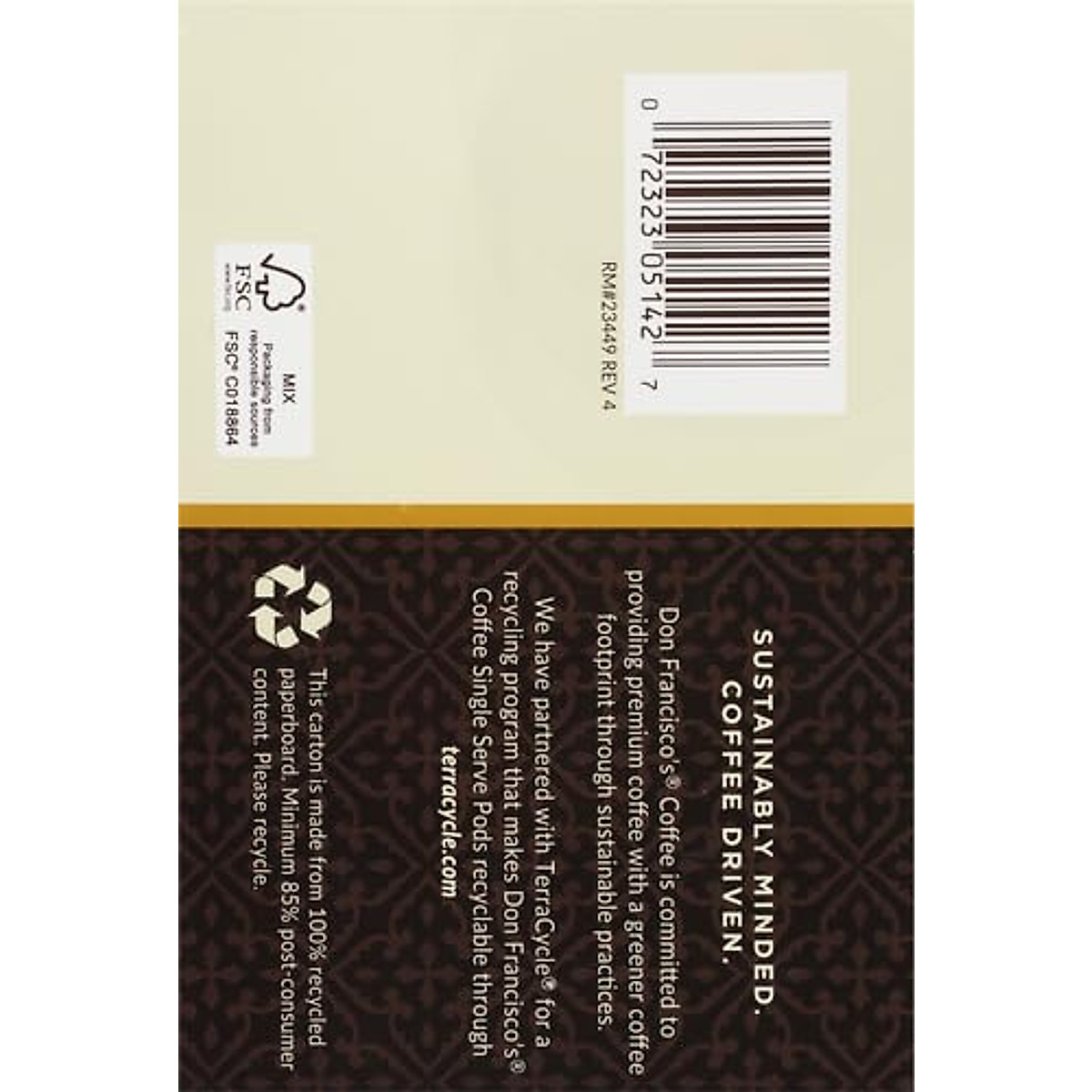 Don Francisco's Hazelnut Flavored K-Cup, Cinnamon, 12 Count