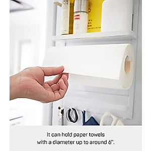 YAMAZAKI home 2560 Kitchen Rack-Magnetic Storage Holder & Organizer, One Size, White