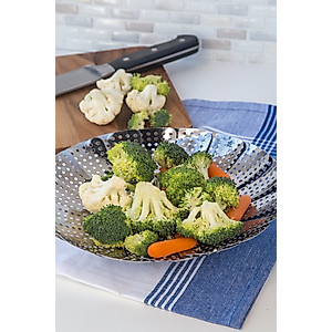 Fox Run Adjustable Steamer Basket, 9-Inch, Stainless Steel