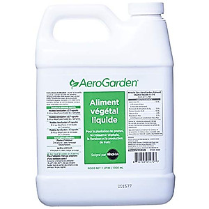 AeroGarden Liquid Nutrients (1 Liter) & Grow Anything Seed Pod Kit, 9