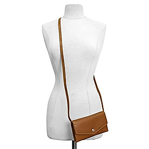 Timberland womens Rfid Leather Crossbody Wallet Phone Bag With Detachable Crossbody Strap Cross Body, Cognac (Buff Apache), One Size US