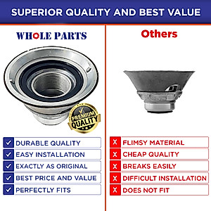 Whole Parts Washer Tub Stem & Seal Repair Kit Part # 6-2095720 - Replacement and Compatible with Some Whirlpool Washers - Faucets Water Leaking Solution - Non-OEM Appliance Parts - 2 Yr Warranty