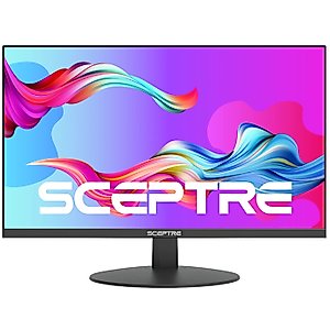 Sceptre IPS 24-Inch Business Computer Monitor 1080p 75Hz with HDMI VGA Build-in Speakers, Machine Black (E248W-FPT)