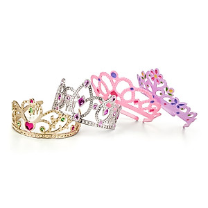 Melissa & Doug Dress-Up Tiaras for Costume Role Play (4 pcs)