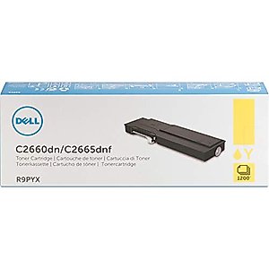 Dell R9PYX Toner Cartridge C2660dn/C2665dnf Color Laser Printer, Yellow