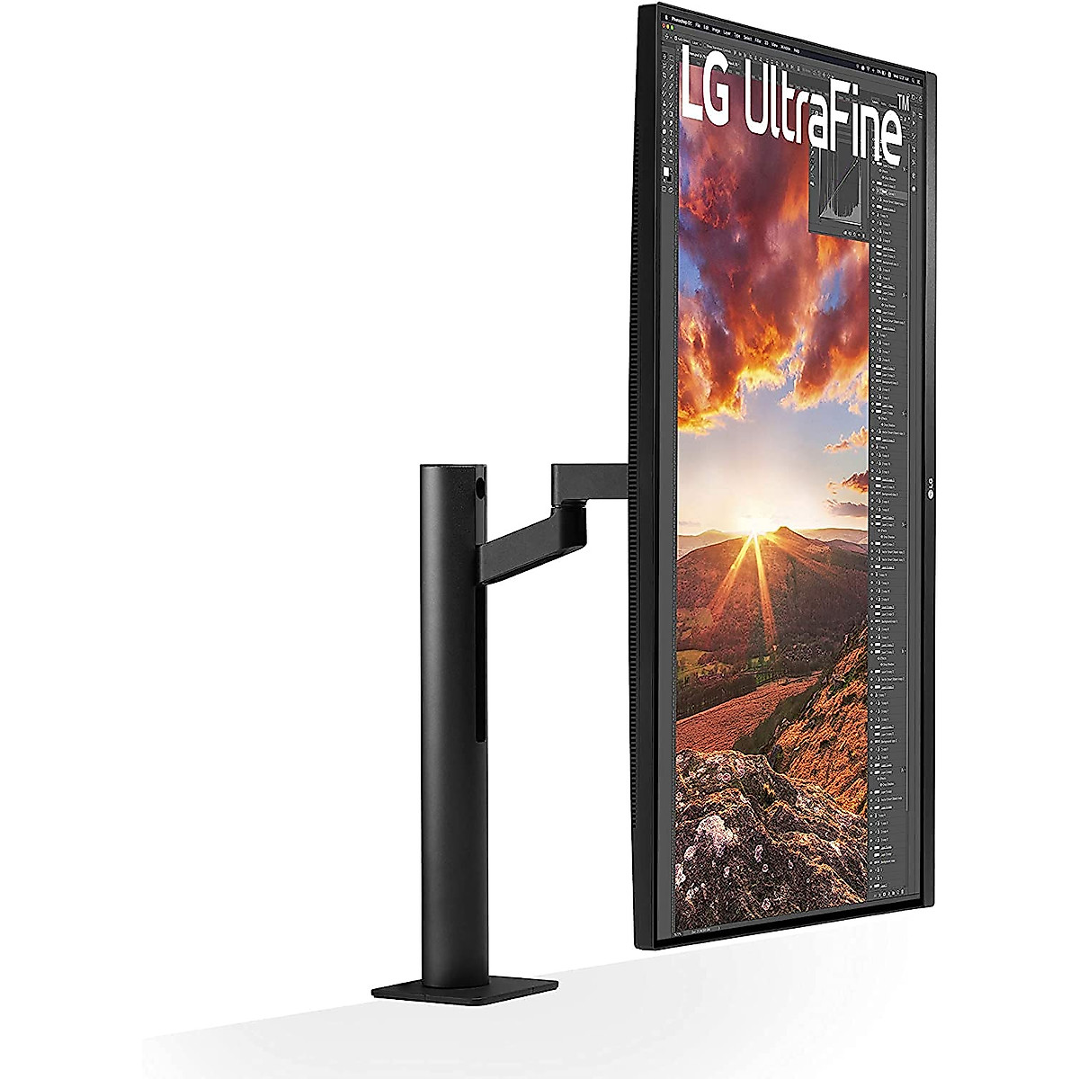 LG Newest 32" Class Ultrafine UHD IPS Monitor with ErgoStand | 4K IPS Display with HDR 10 Compatibility | USB Type-C Connectivity | W/HDMI & USB Type-C Cables (Black)