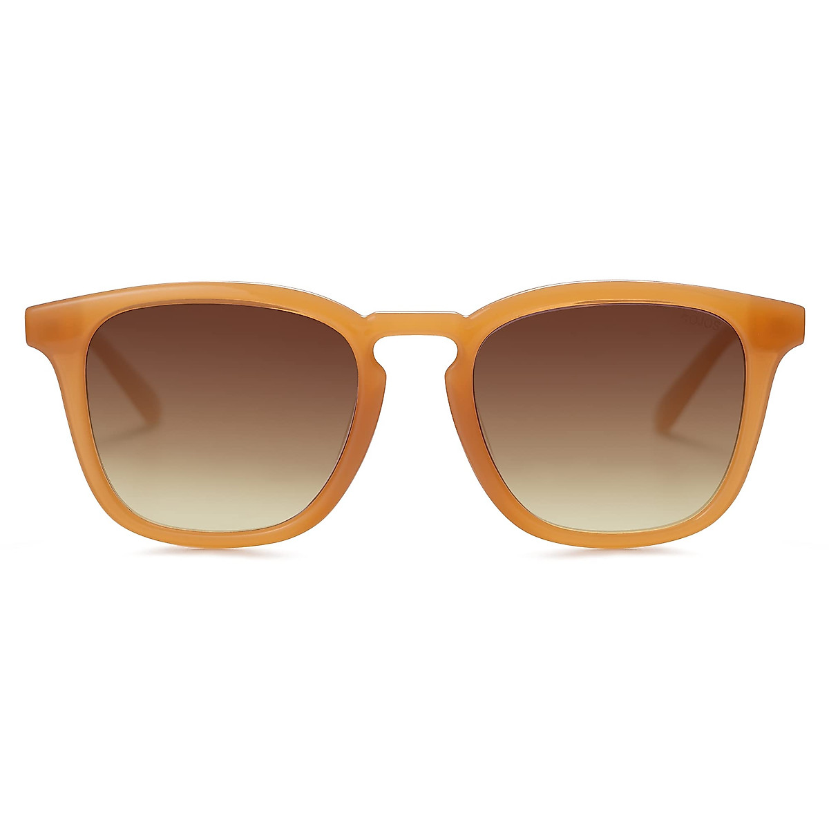 SOJOS Polarized Sunglasses for Women Men Classic Vintage Style Shades SJ2155, Orange/Brown