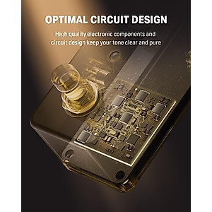 Donner Guitar Delay Pedal for Pedal Boards, Electric Guitar, Yellow Fall Analog Delay Guitar Effect Pedal Vintage Delay True Bypass