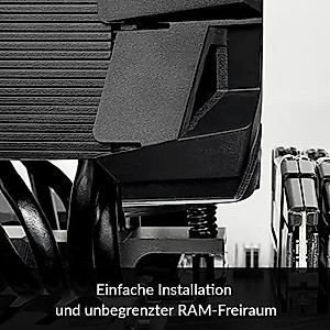 ARCTIC Freezer i35 A-RGB - Single Tower CPU Cooler with A-RGB, Intel Specific, Pressure Optimized 120 mm P-Fan, 200–1700 RPM, 4 Heat Pipes, incl. MX-5 Thermal Paste - Black