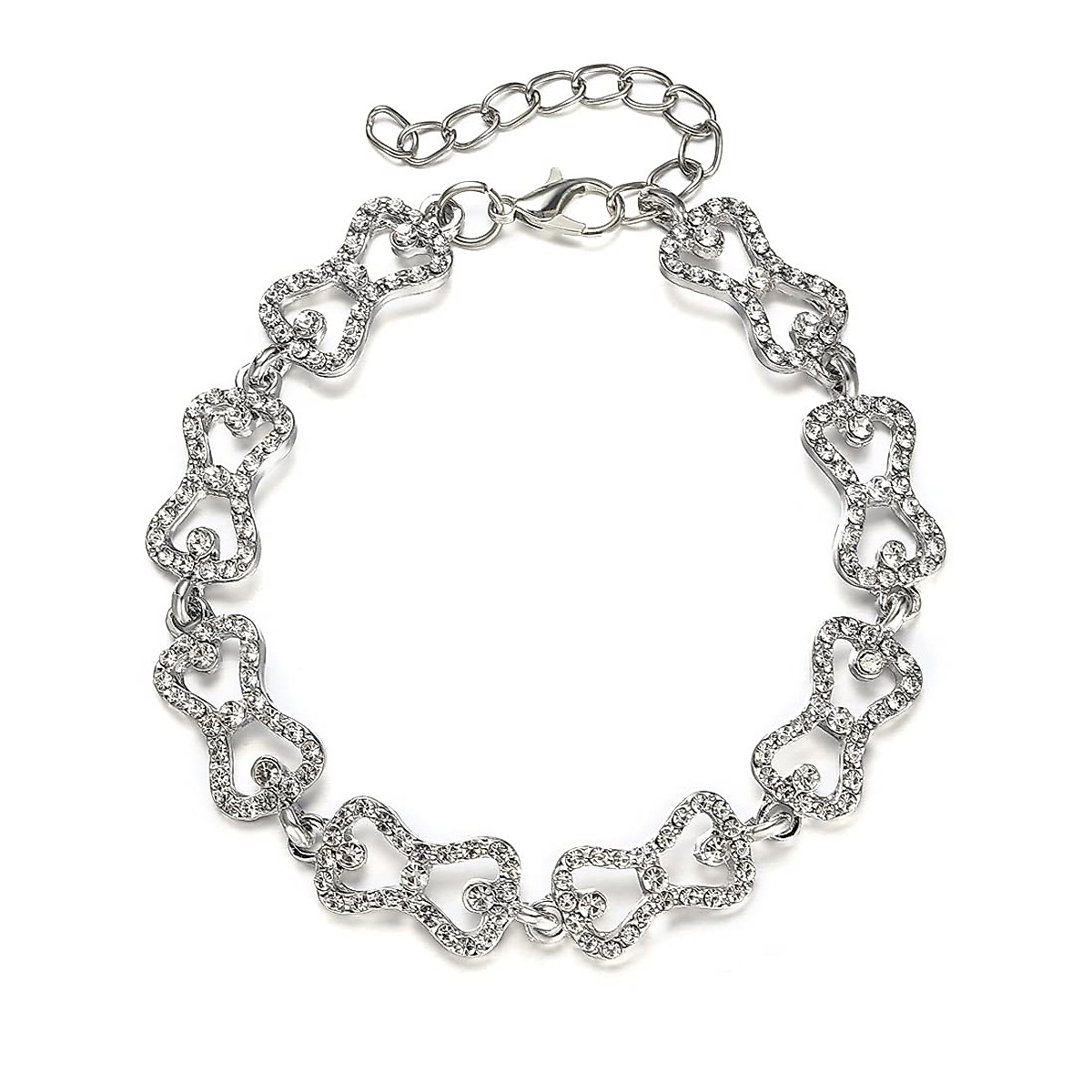 SUU Vampire Diaries Bracelet Vampire Diaries Merch Caroline Rhinestone Bangle Gift for Teen Girls Women