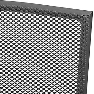vidaXL 2X Stackable Patio Chairs Steel Gray Garden Outdoor Dining Mesh Seats