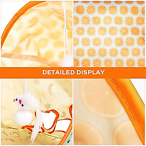 Cat Tunnel Bag Toy, 2024 New Tunnel Bored Cat Pet Toys Cat Tunnels for Indoor Cats, Funny Portable Interactive Kitten Play Toy, Crinkle Paper Collapsible Cat Drill Sleeping Bag with Mouse Toy (#A1)