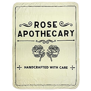 CultureFly Schitt's Creek Rose Apothecary Super Plush Fleece Throw Blanket, Mulitcolored